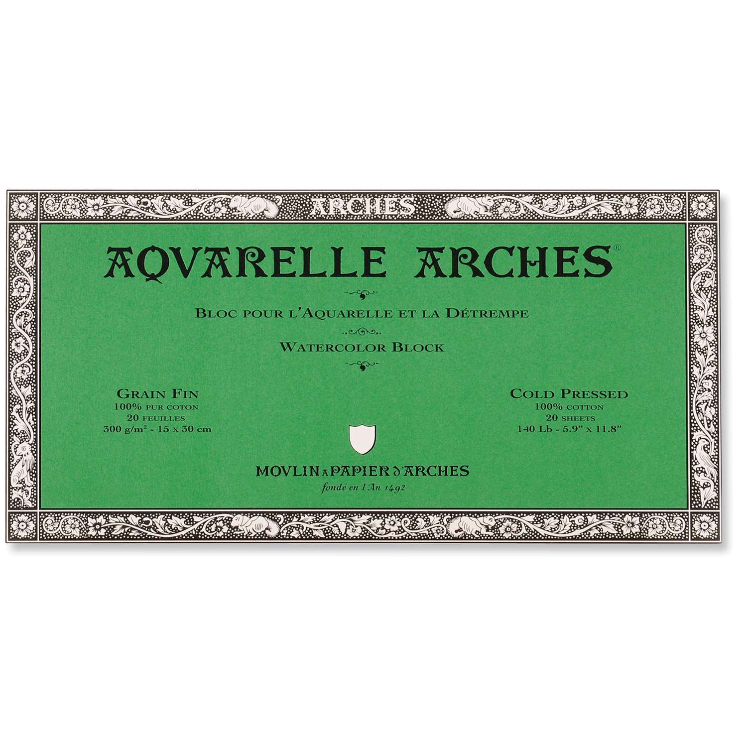 ARCHES® | Aquarelle aquarelblok — 300 g/m²